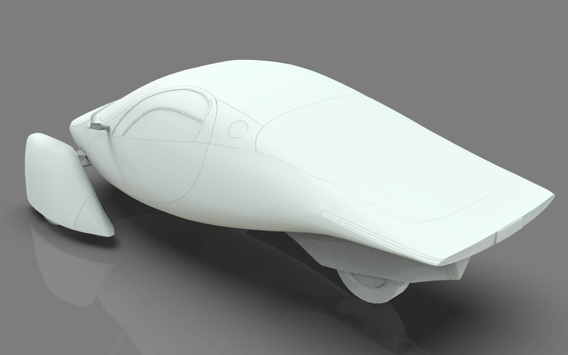 Aptera electric vehicle - 3D Model by Arq_Lugo