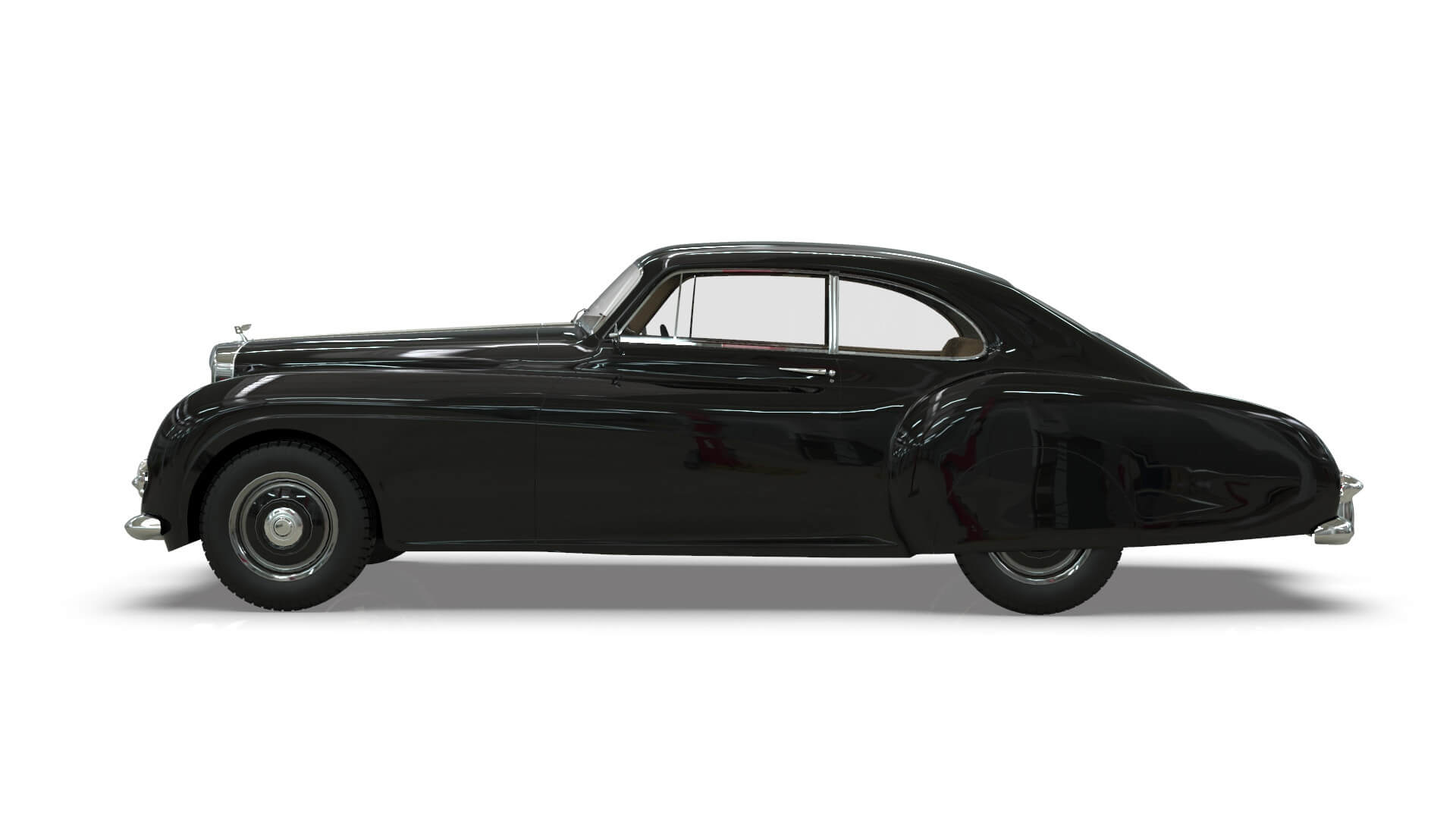 Bentley R-Type Continental 1952 Low Poly 3D Model by Arq_Lugo