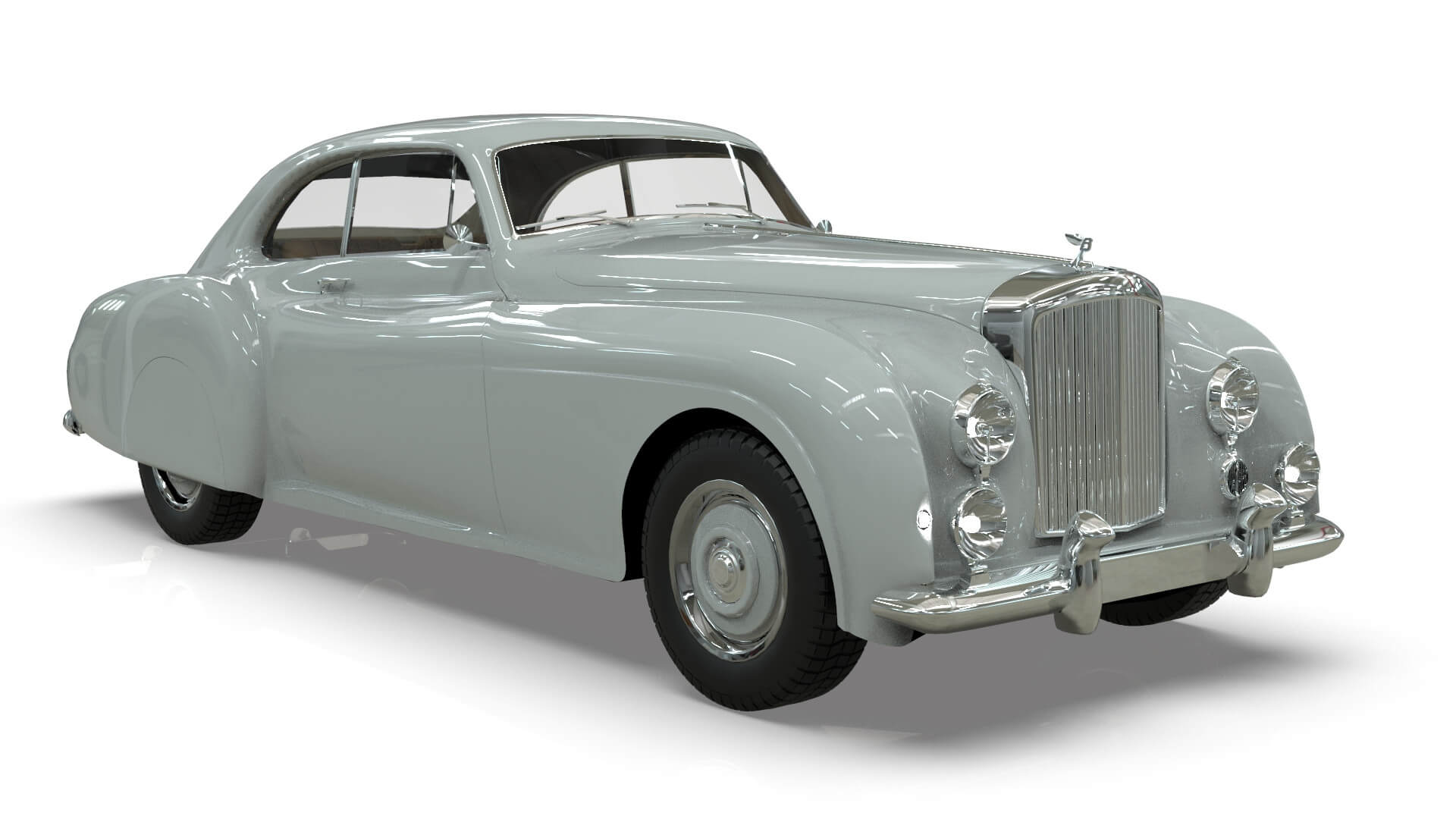 Bentley R-Type Continental 1952 Low Poly 3D Model by Arq_Lugo