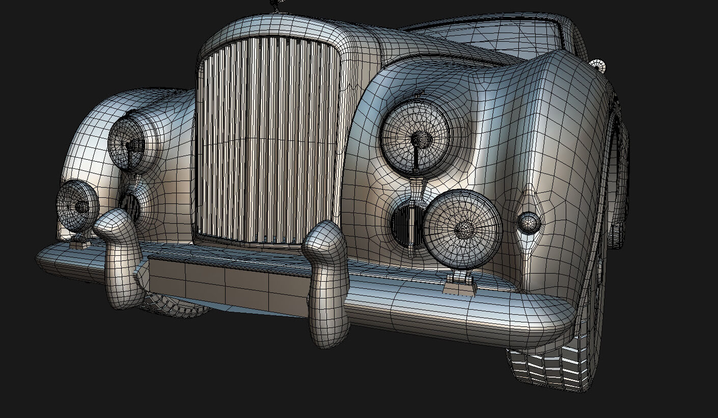 Bentley R-Type Continental 1952 Low Poly 3D Model by Arq_Lugo