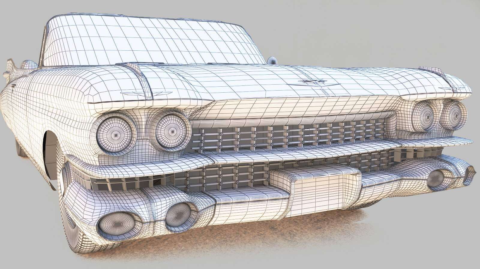 59 Cadillac Drawing
