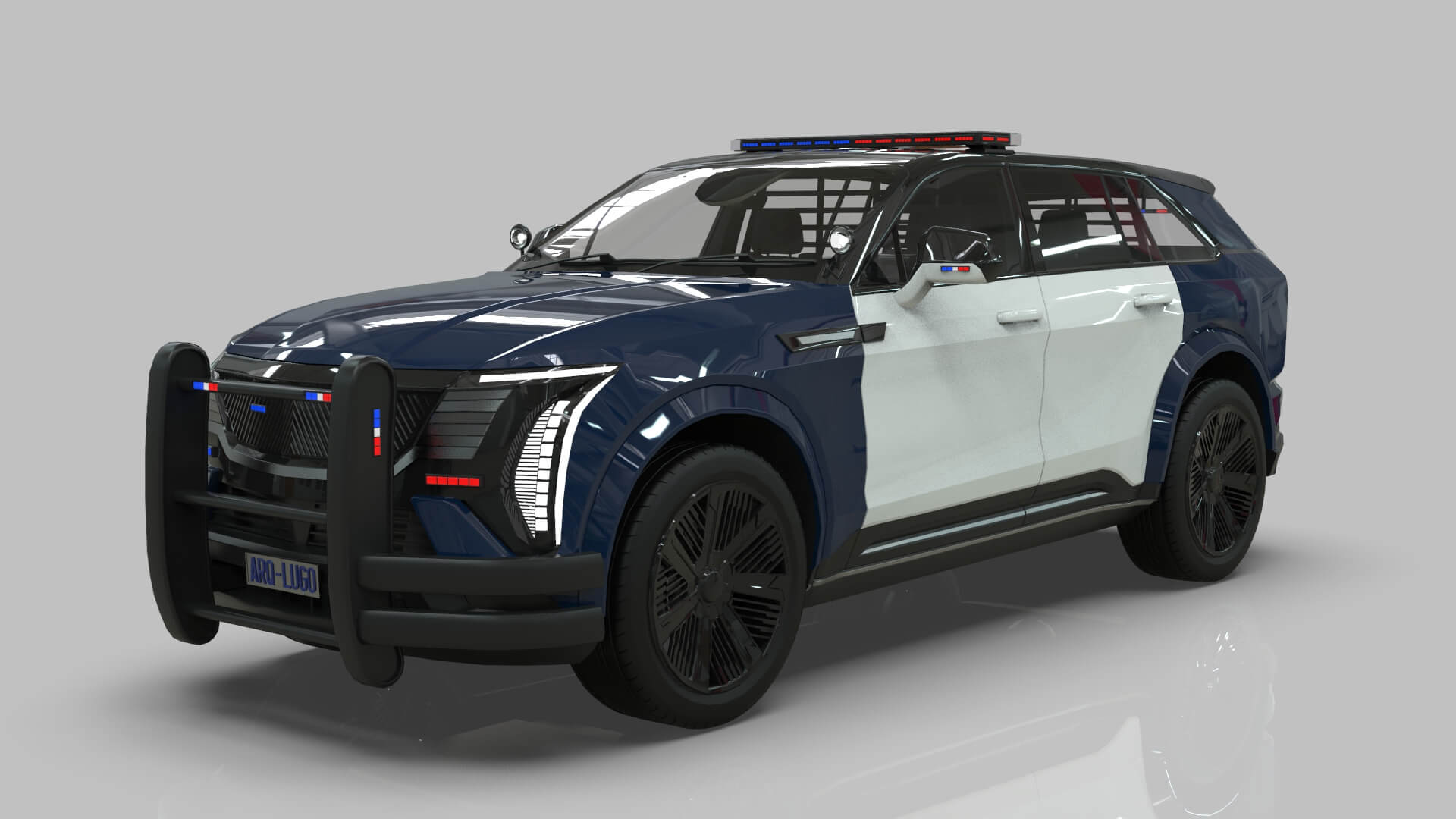 Cadillac Escalade IQ 2024 Police Interceptor - 3D Model by Arq_Lugo