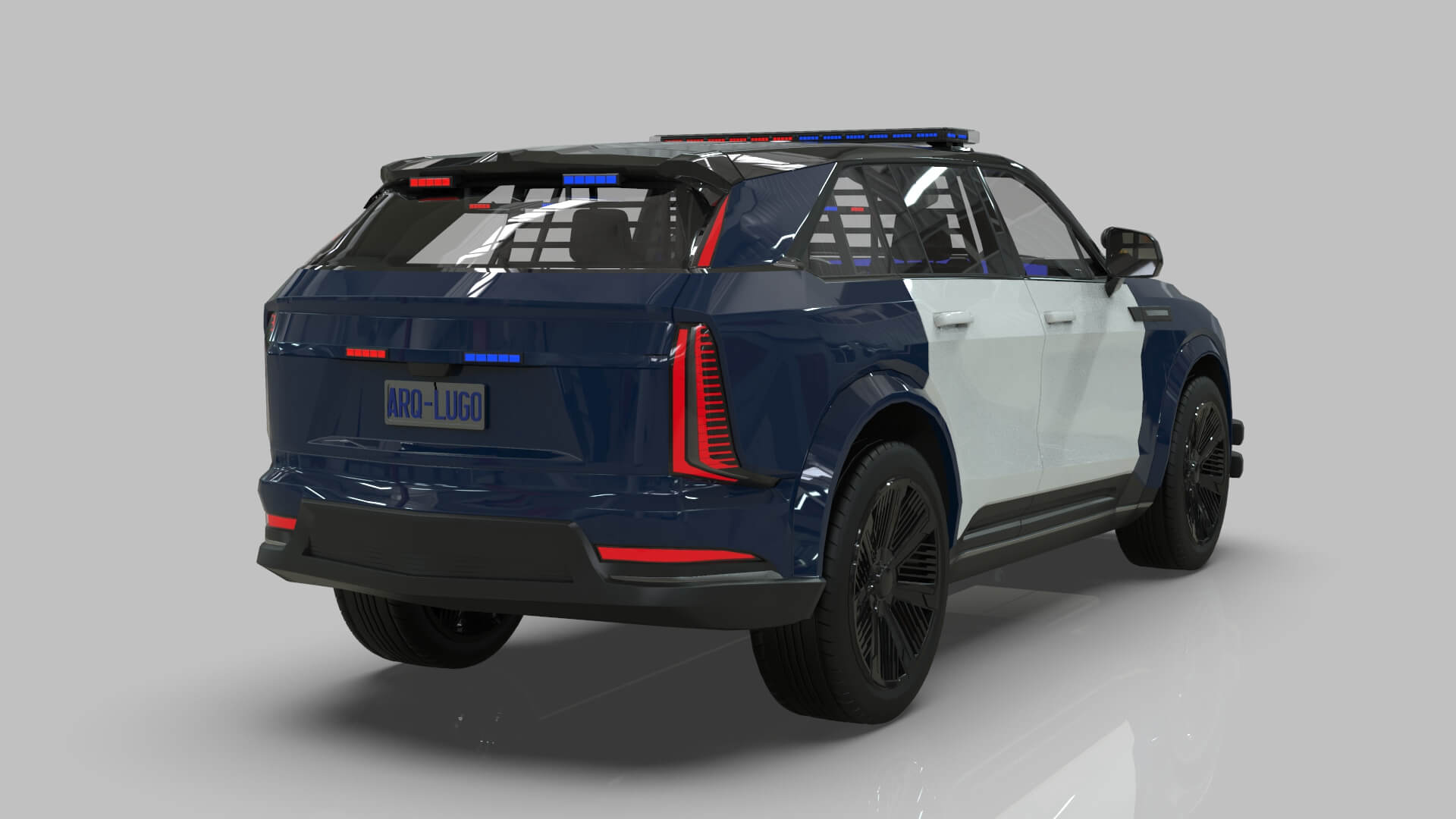 Cadillac Escalade IQ 2024 Police Interceptor - 3D Model by Arq_Lugo