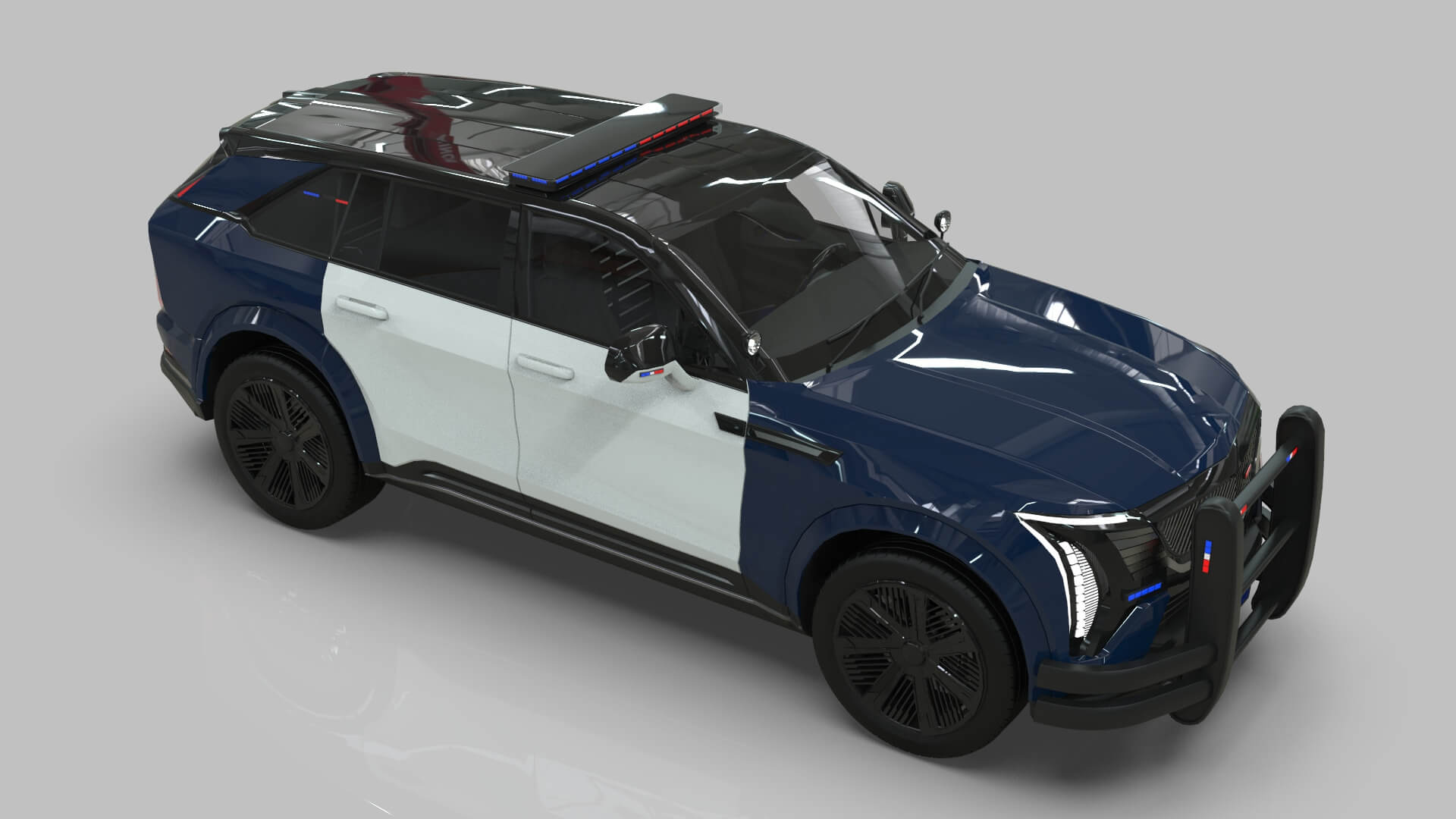 Cadillac Escalade IQ 2024 Police Interceptor - 3D Model by Arq_Lugo