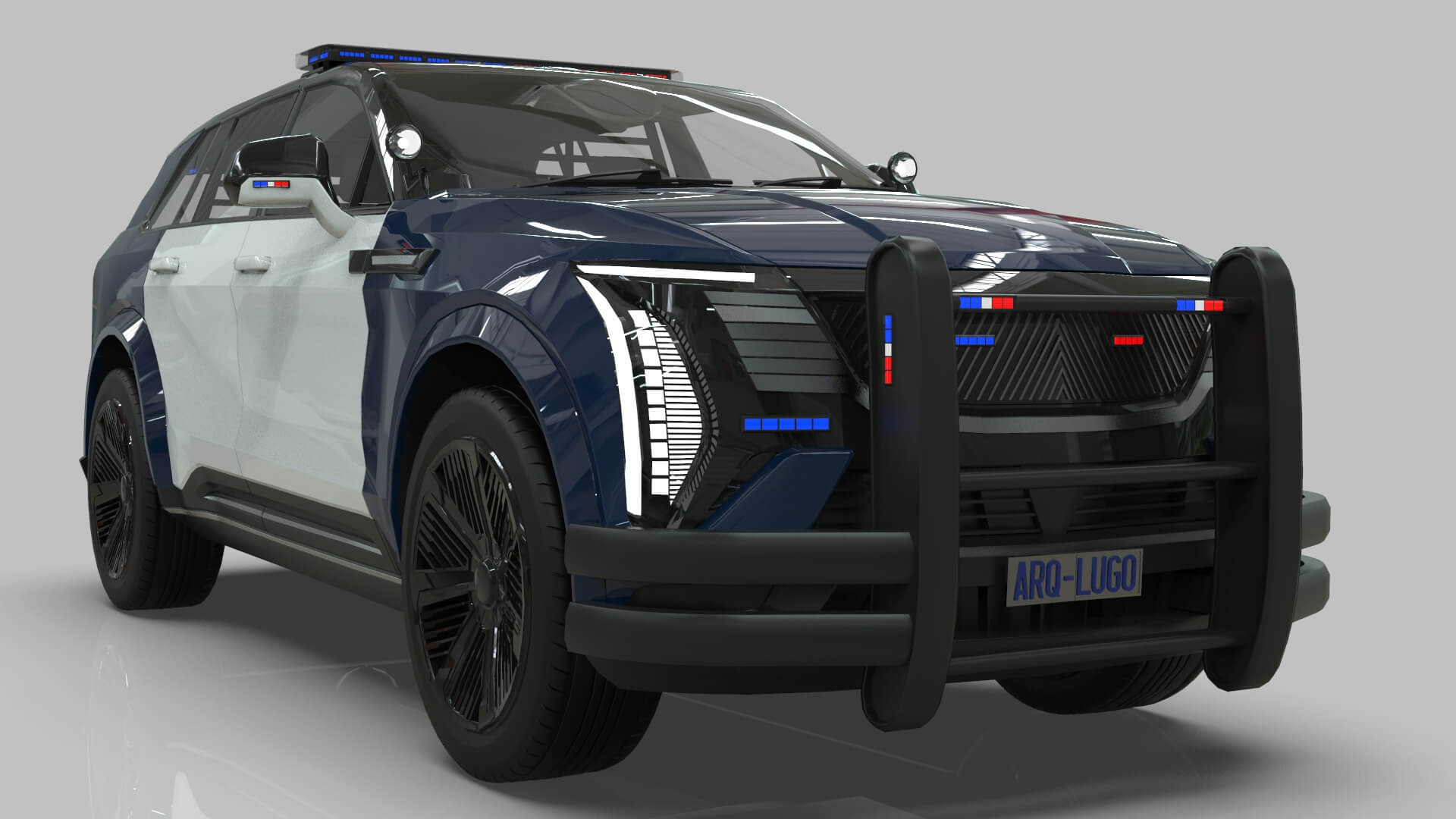 Cadillac Escalade IQ 2024 Police Interceptor - 3D Model by Arq_Lugo