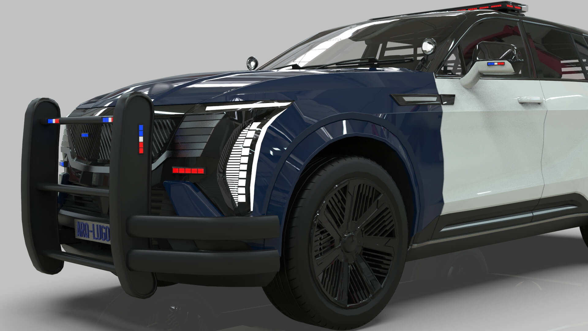 Cadillac Escalade IQ 2024 Police Interceptor - 3D Model by Arq_Lugo