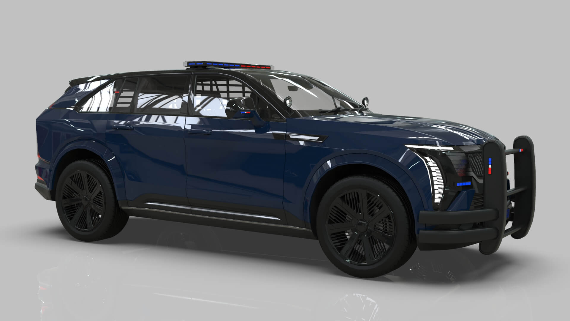 Cadillac Escalade IQ 2024 Police Interceptor - 3D Model by Arq_Lugo