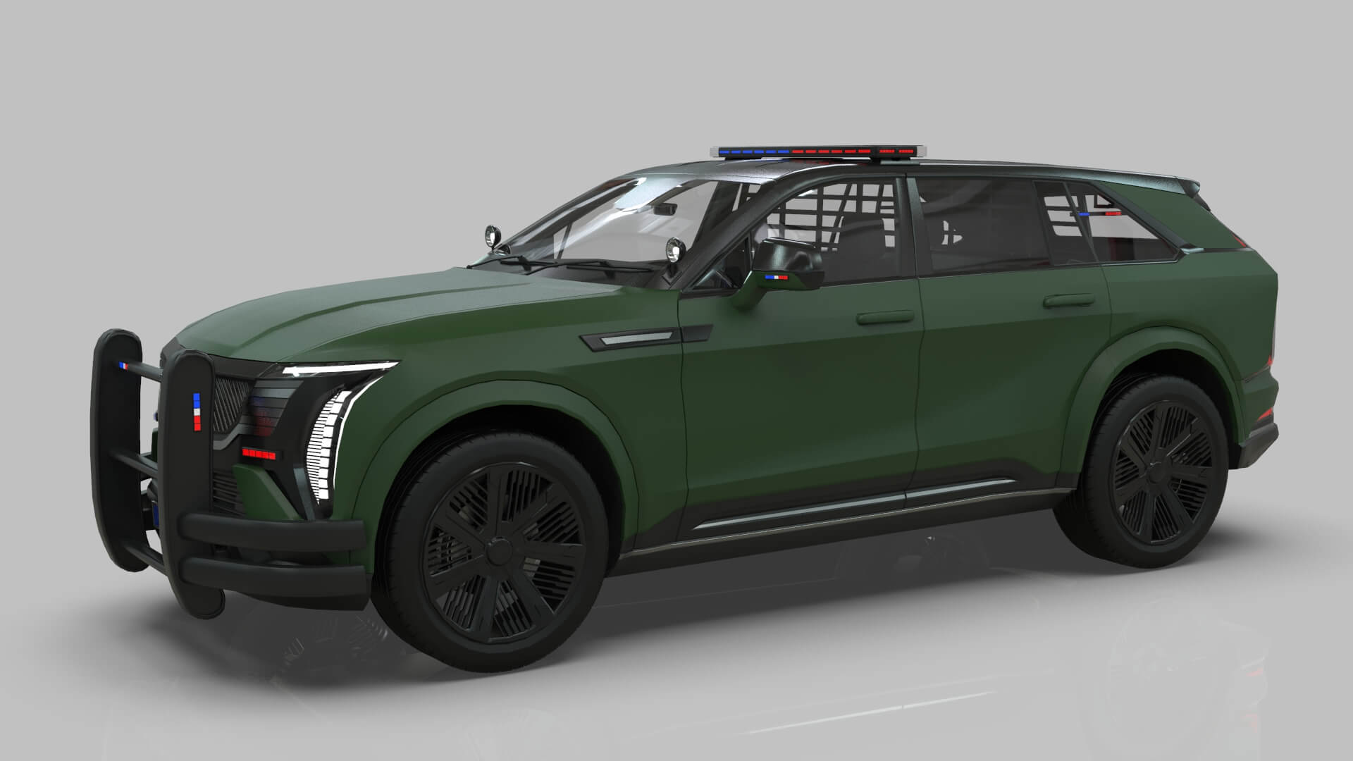 Cadillac Escalade IQ 2024 Police Interceptor - 3D Model by Arq_Lugo