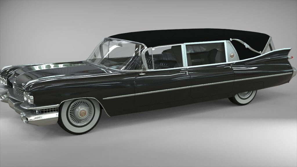 Cadillac Hearse Space Wagon 1959 - 3D Model by Arq_Lugo