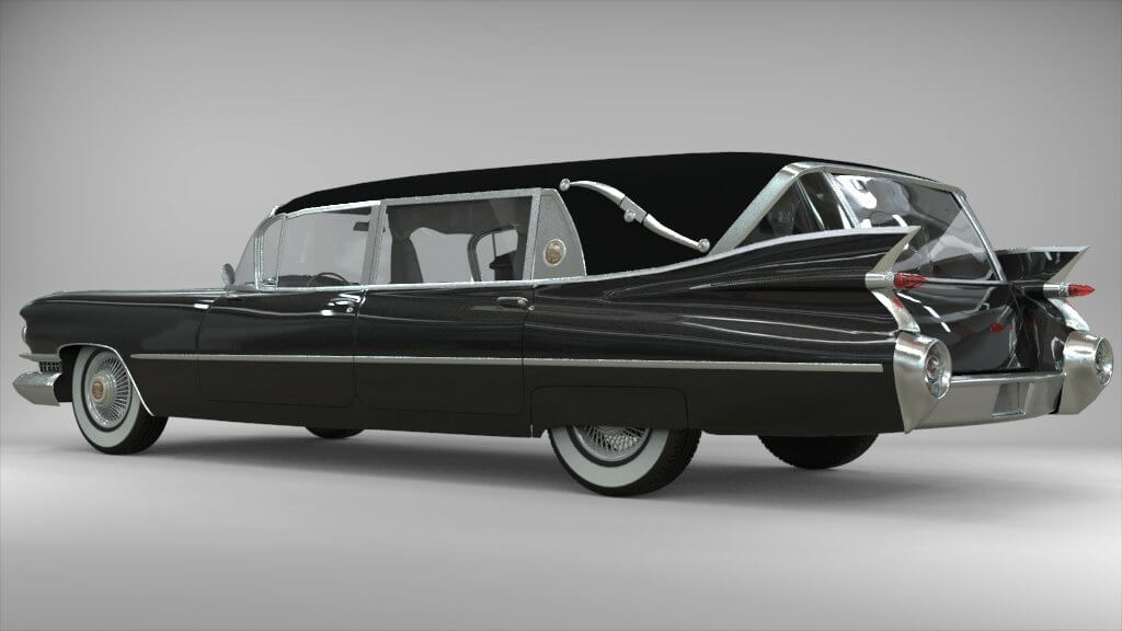 Cadillac Hearse Space Wagon 1959 - 3D Model by Arq_Lugo