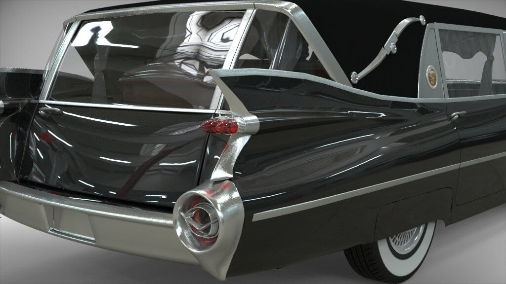 Cadillac Hearse Space Wagon 1959 - 3D Model by Arq_Lugo