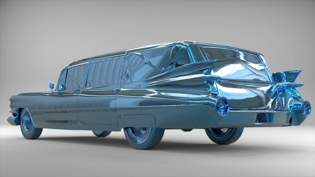 Cadillac Hearse Space Wagon 1959 - 3D Model by Arq_Lugo