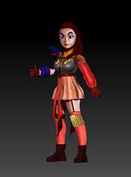 Cartoon Woman Character (Zbrush) - 3D Model by Arq_Lugo