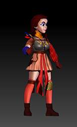 Cartoon Woman Character (Zbrush) - 3D Model by Arq_Lugo