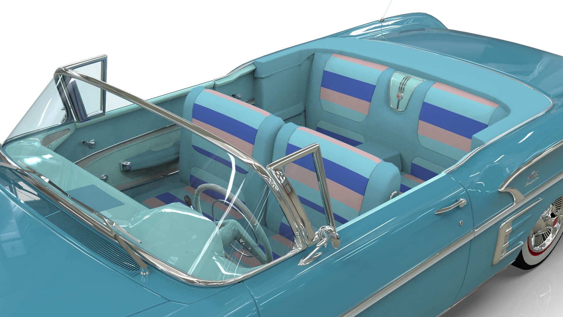 Chevolet Impala Convertible 1958 - 3D Model by Arq_Lugo