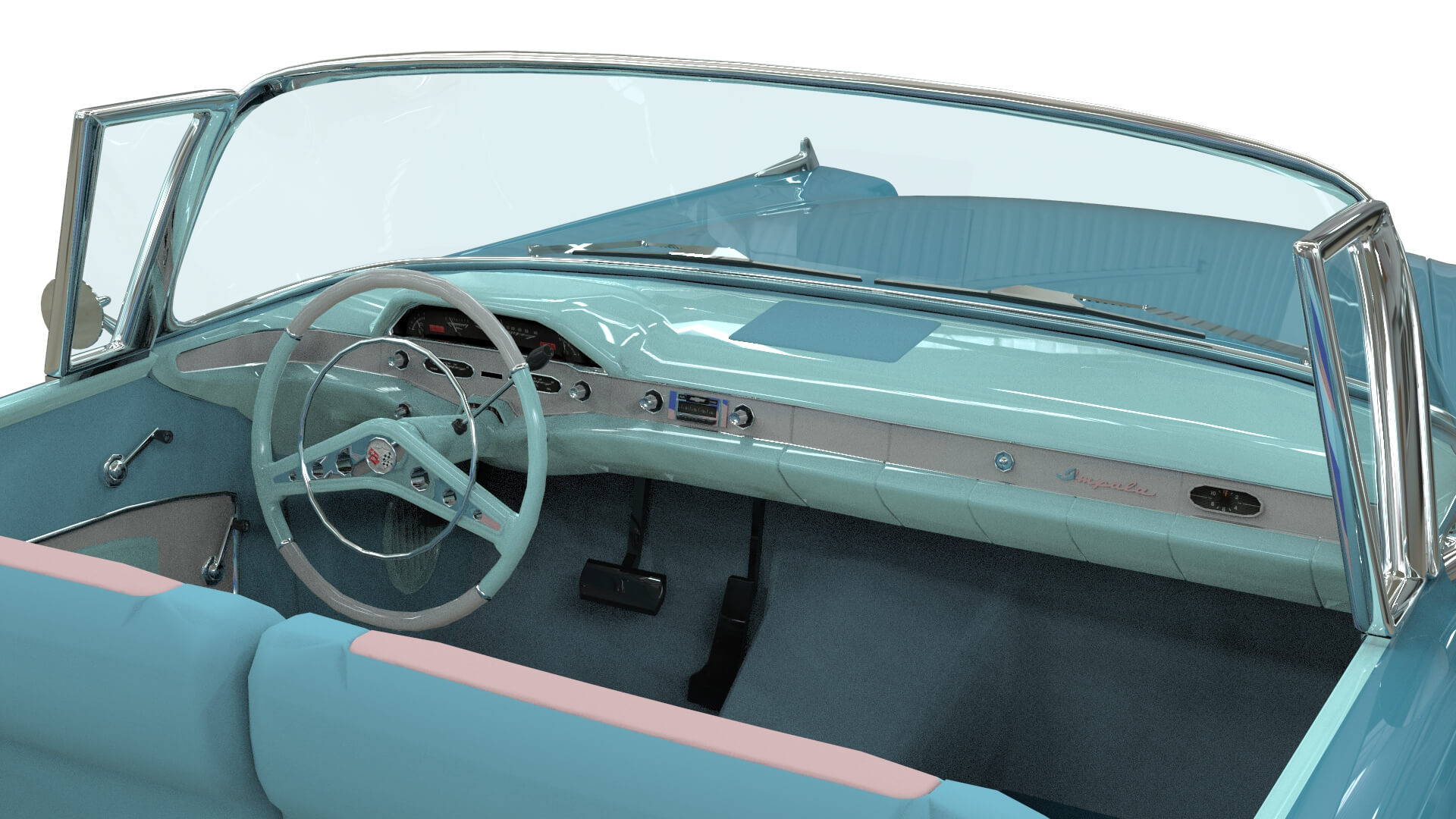 Chevolet Impala Convertible 1958 - 3D Model by Arq_Lugo