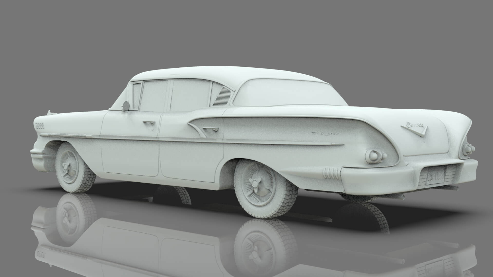 Chevrolet Belair Sedan 1958 3D Model by Arq_Lugo