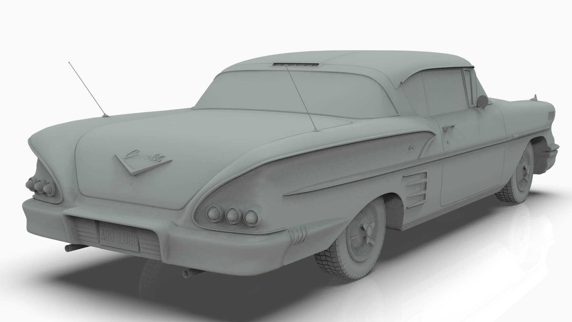 Chevrolet Impala Sport Coupe 1958 - 3D Model by Arq_Lugo