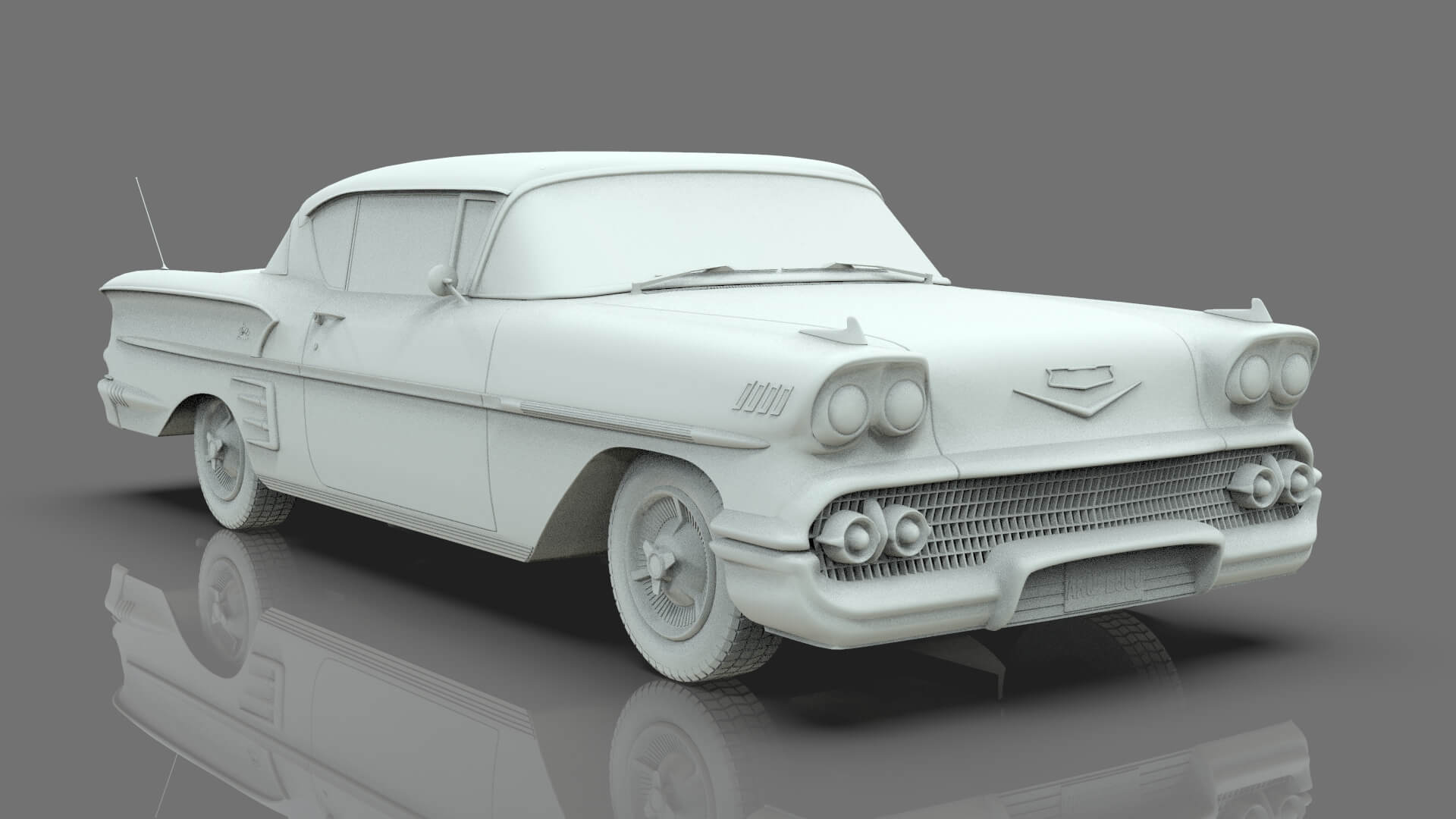 Chevrolet Impala Sport Coupe 1958 - 3D Model by Arq_Lugo