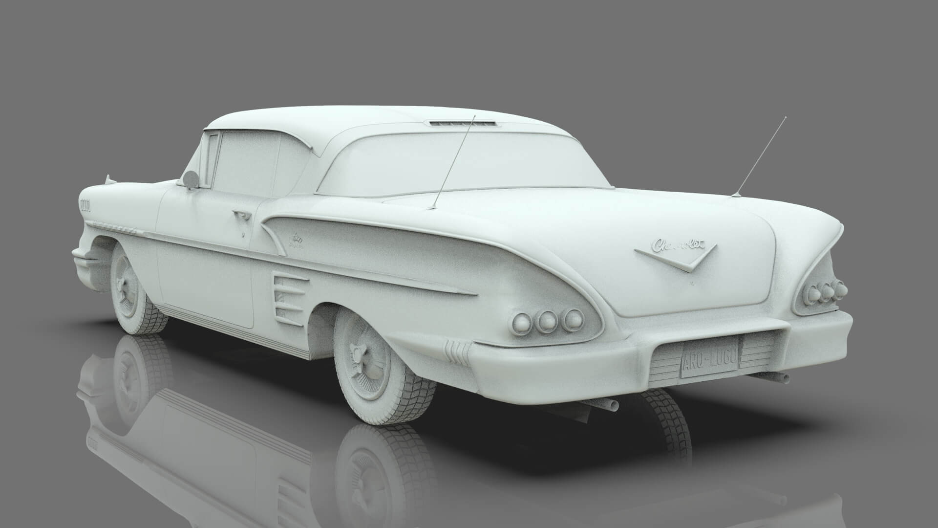 Chevrolet Impala Sport Coupe 1958 - 3D Model by Arq_Lugo