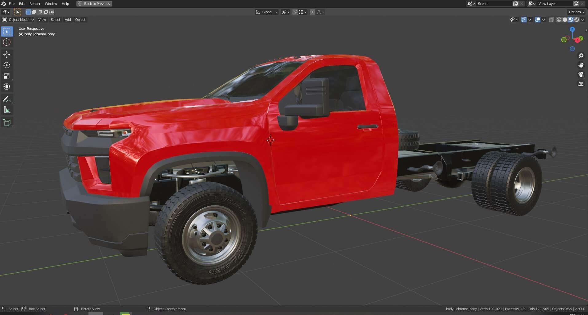 Chevrolet Silverado 3500 2021 - 3D Model by Arq_Lugo