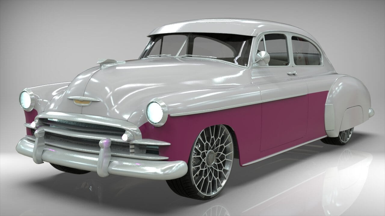 Chevy Fleetline Coupe Custom 1949 - 3D Model by Arq_Lugo