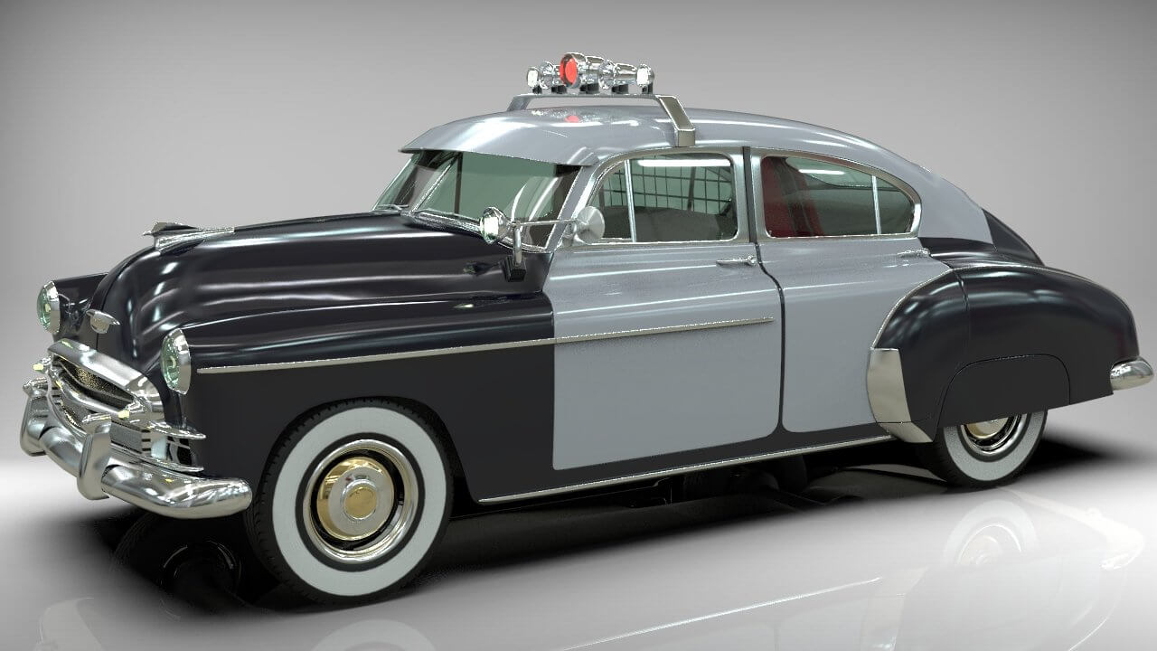 Classic Police Car 1949 Fleetline - 3D Model by Arq_Lugo