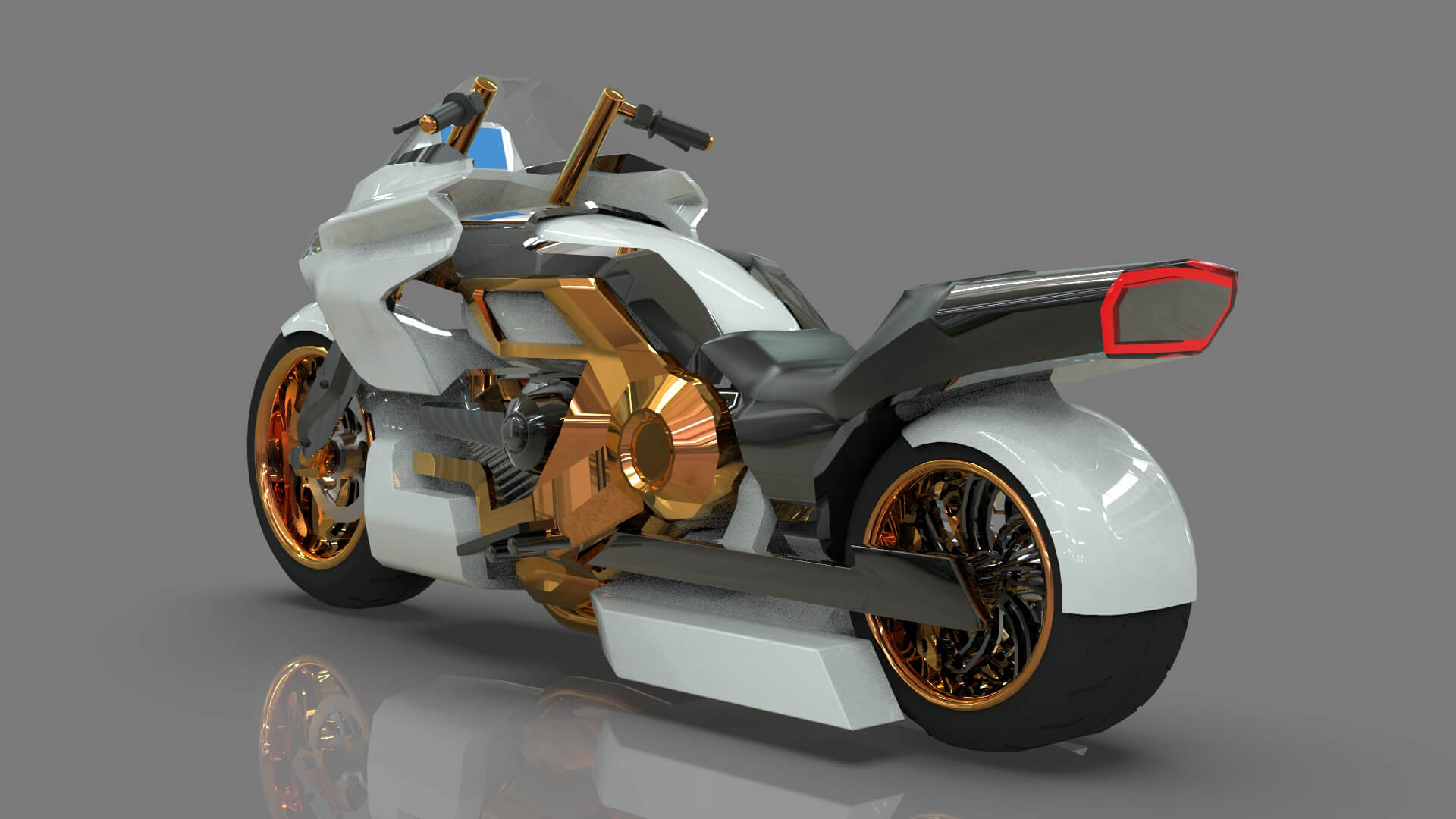 Low Poly Bike Concept - 3D Model by Arq_Lugo