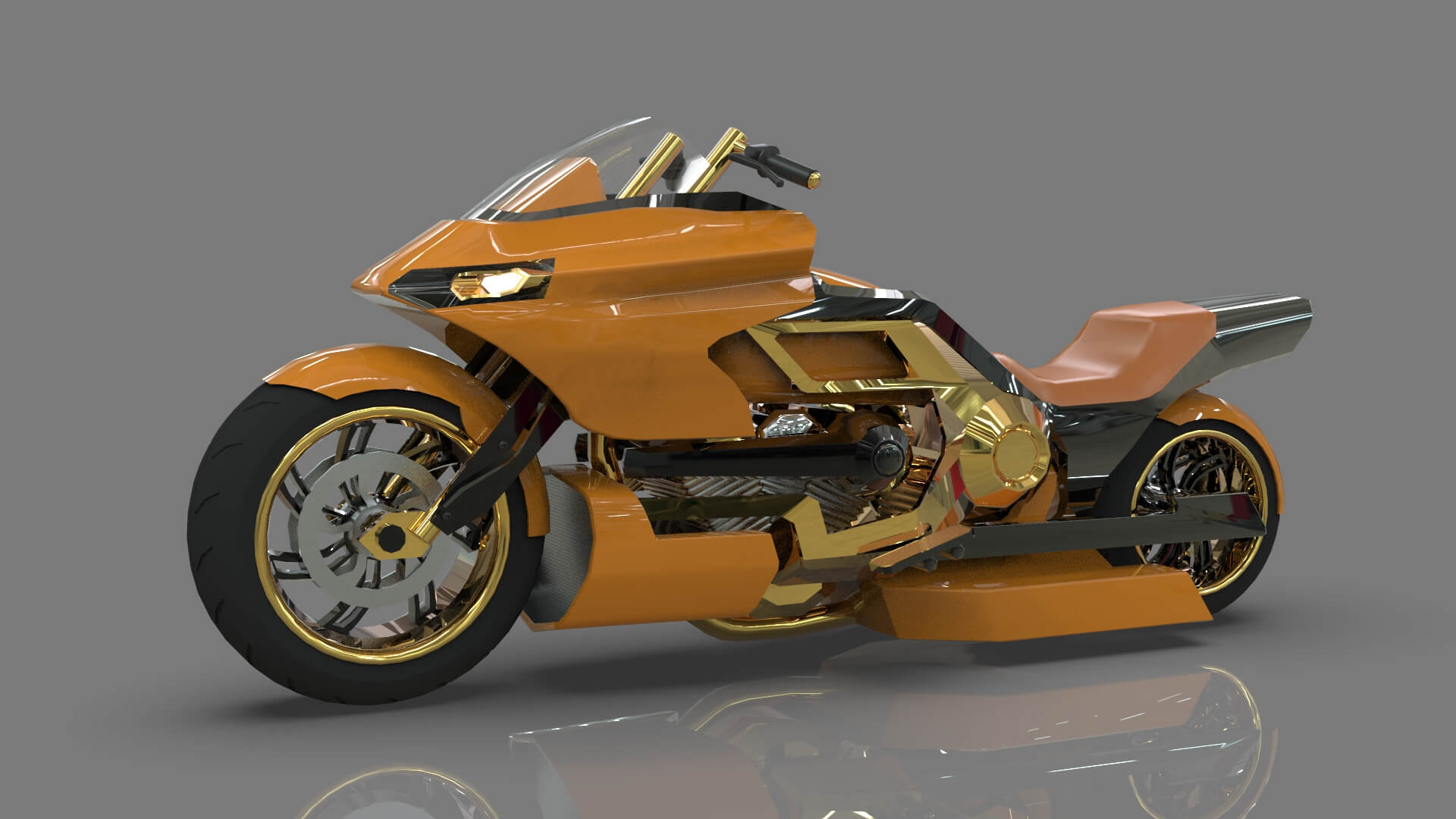 Low Poly Bike Concept - 3D Model by Arq_Lugo