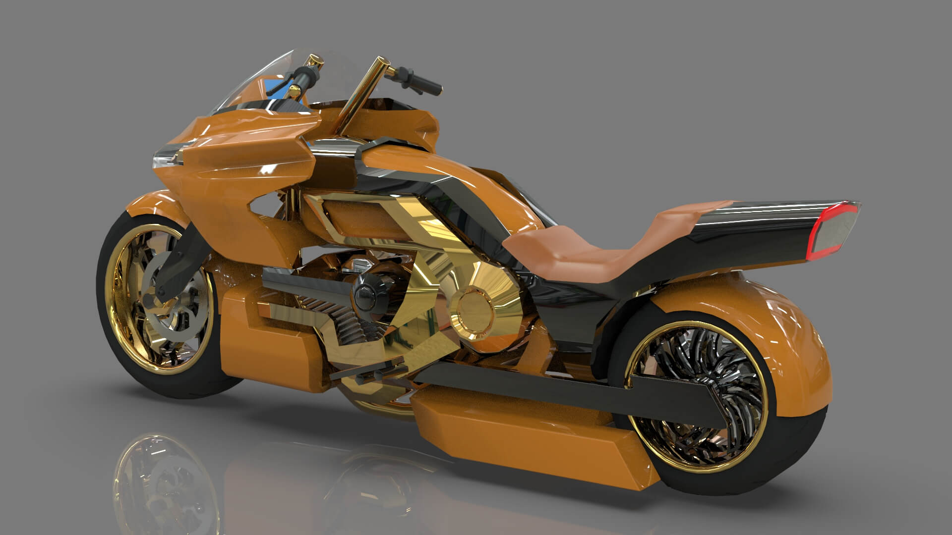 Low Poly Bike Concept - 3D Model by Arq_Lugo