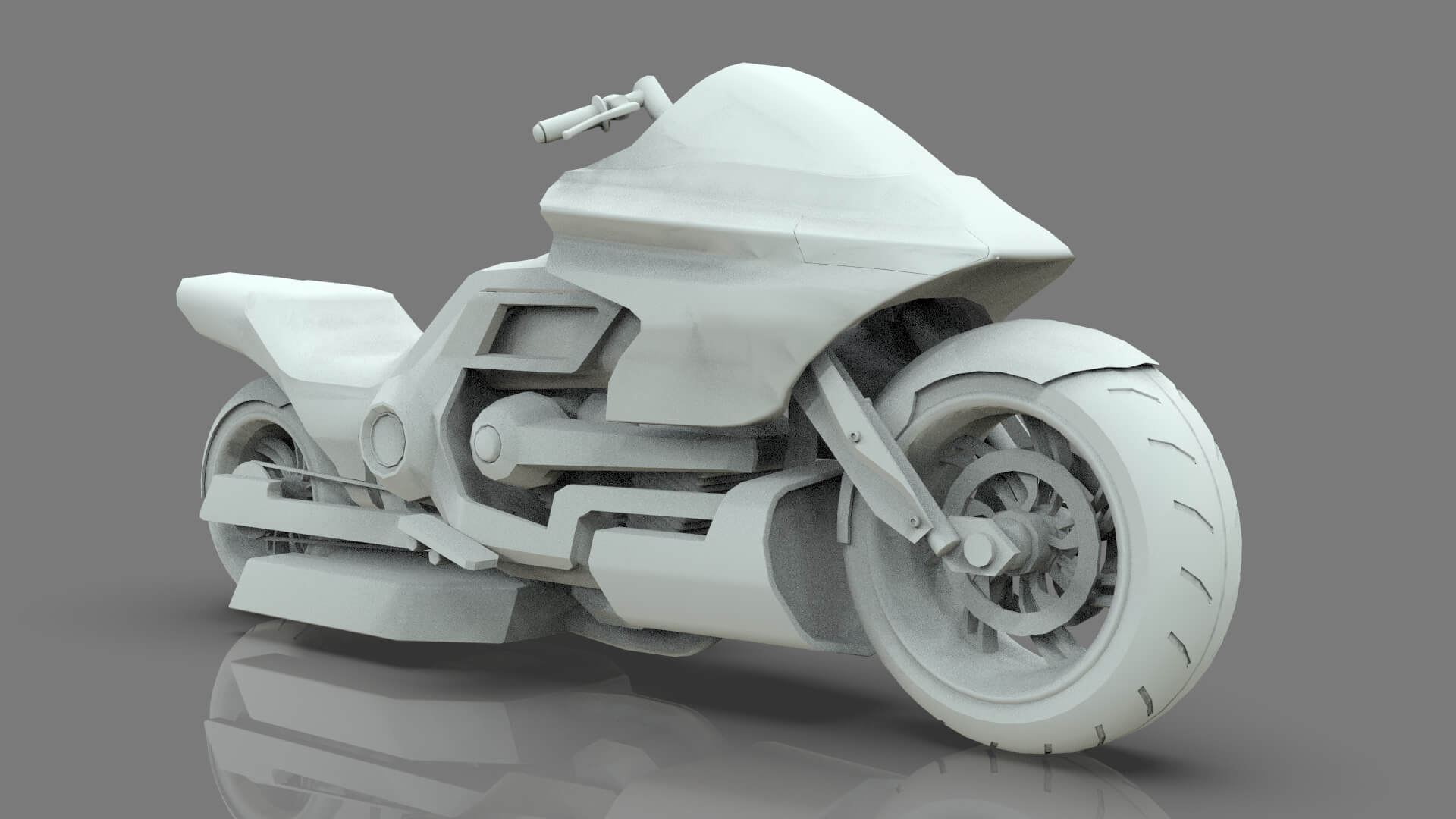 Low Poly Bike Concept - 3D Model by Arq_Lugo