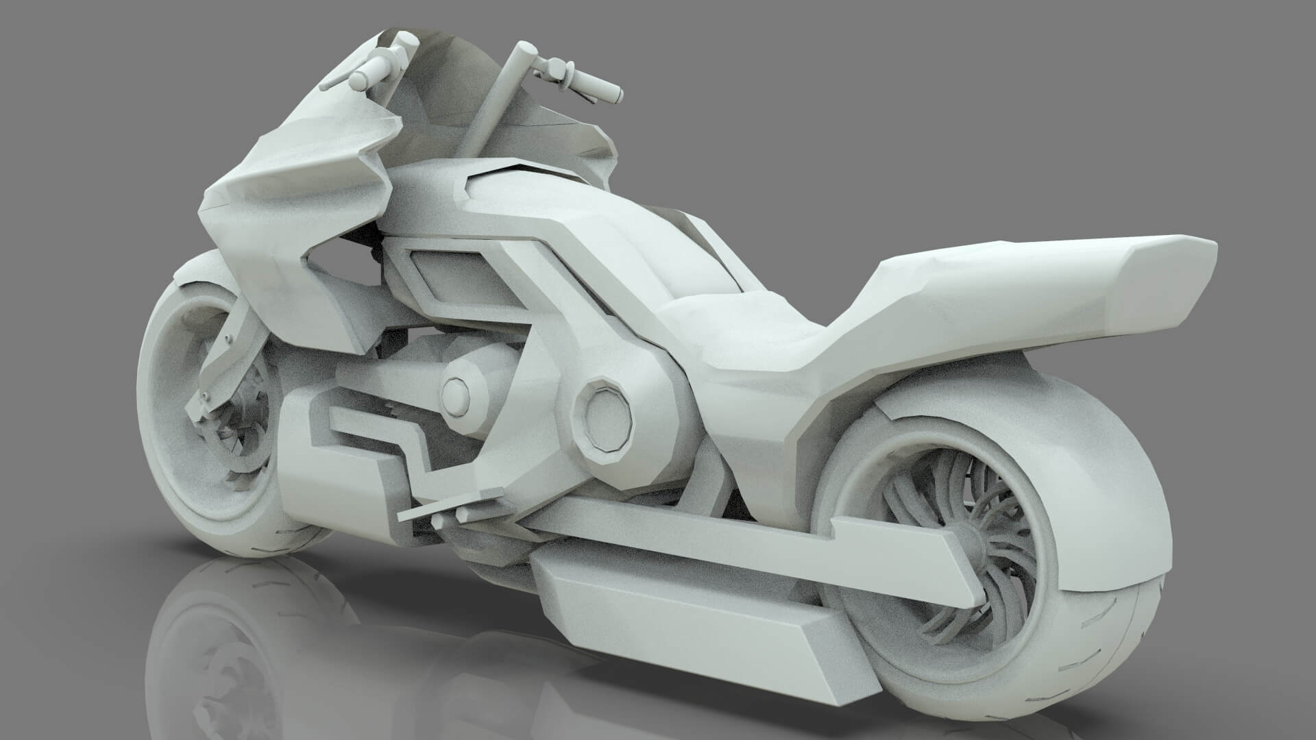 Low Poly Bike Concept - 3D Model by Arq_Lugo