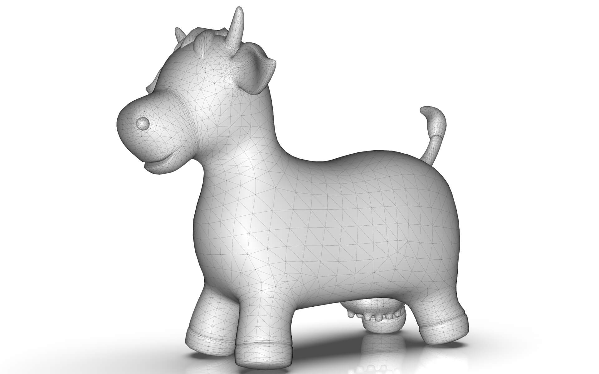 Cow Jumping Toy - 3D Model by Arq_Lugo