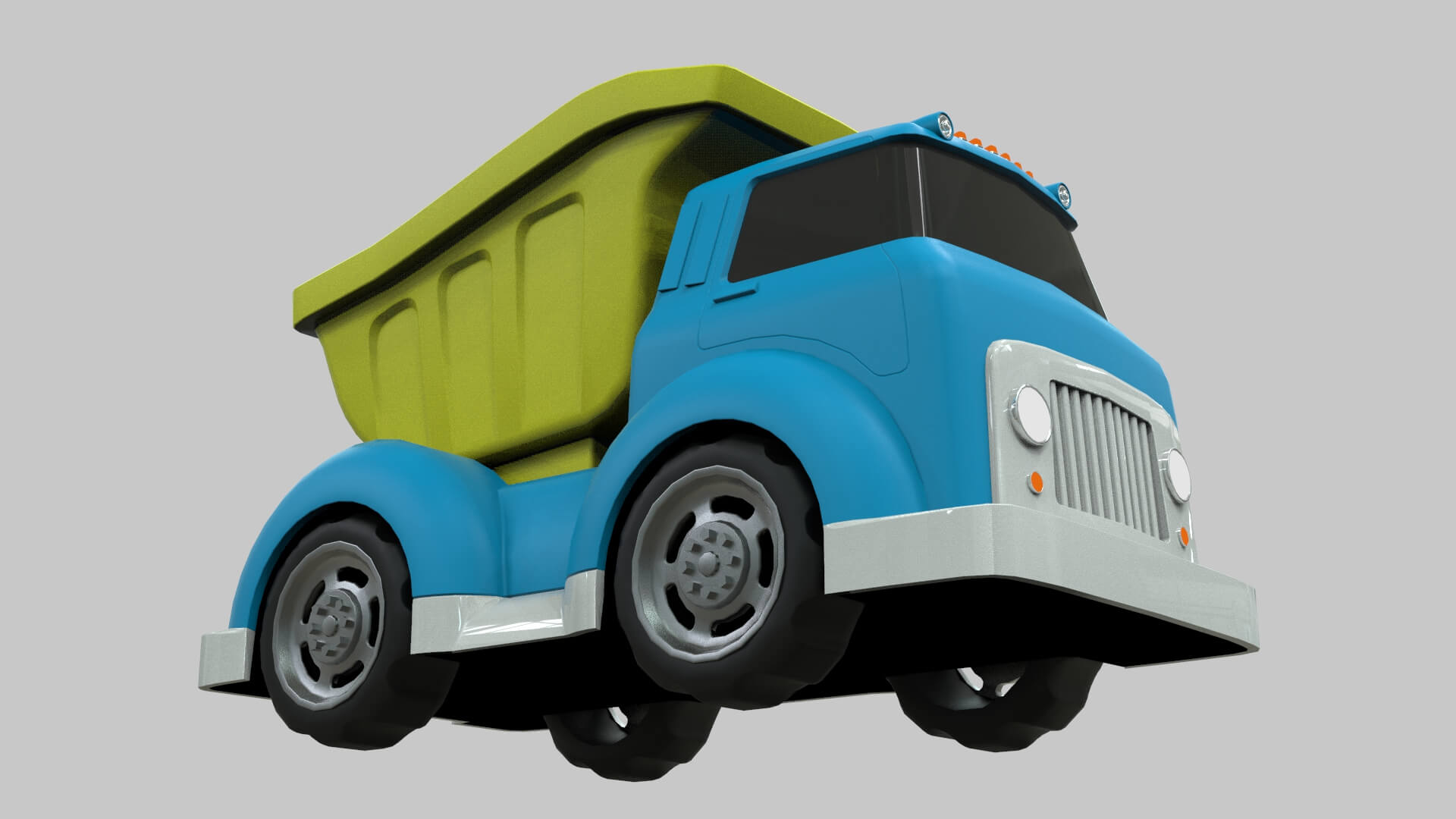 Dump Truck Cartoon - 3D Model by Arq_Lugo