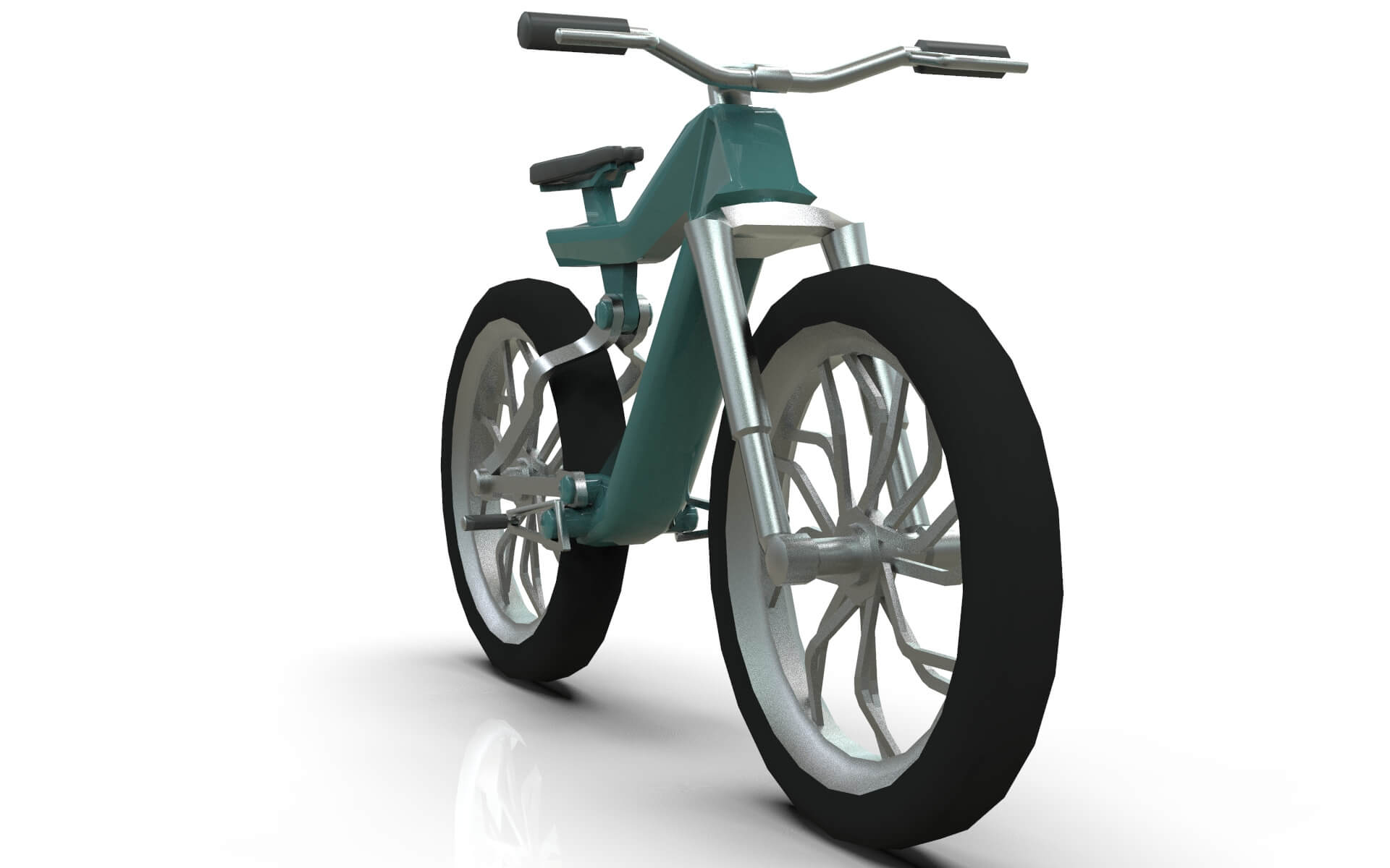 Ebike Concept Bicycle Low Poly 3D Model by Arq_Lugo