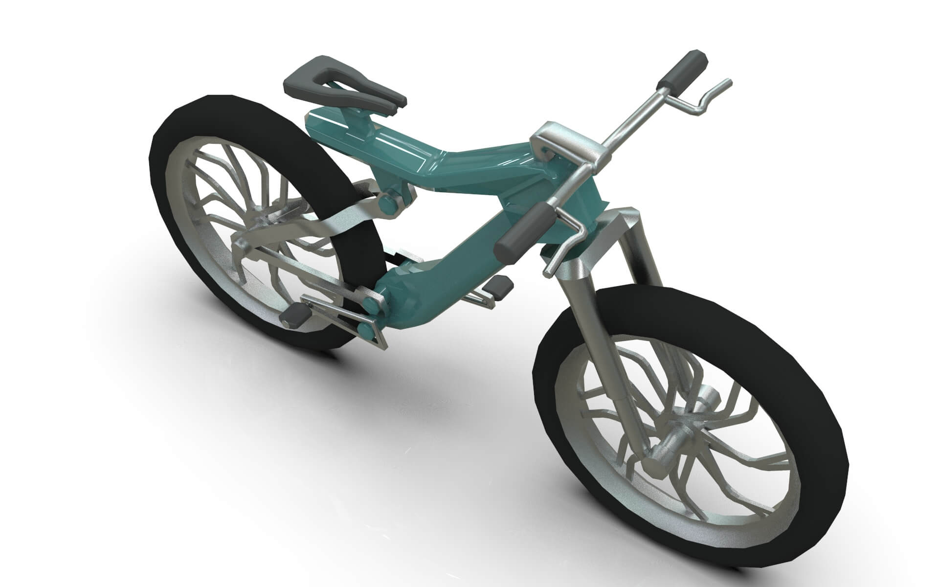 Ebike Concept Bicycle Low Poly 3D Model by Arq_Lugo