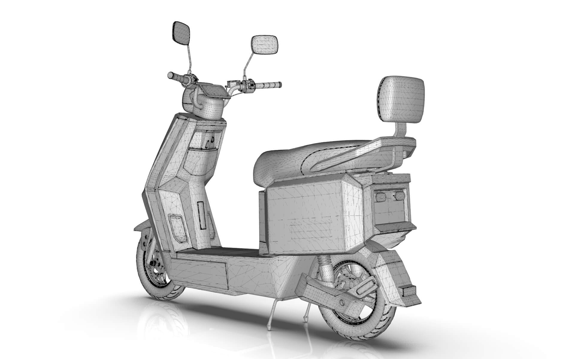 Electric Scooter 3D Model by Arq_Lugo