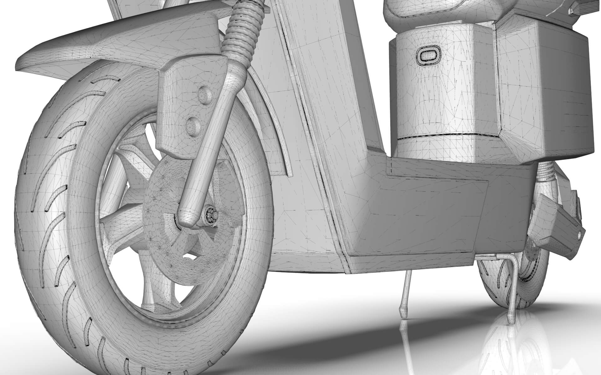 Electric Scooter 3D Model by Arq_Lugo