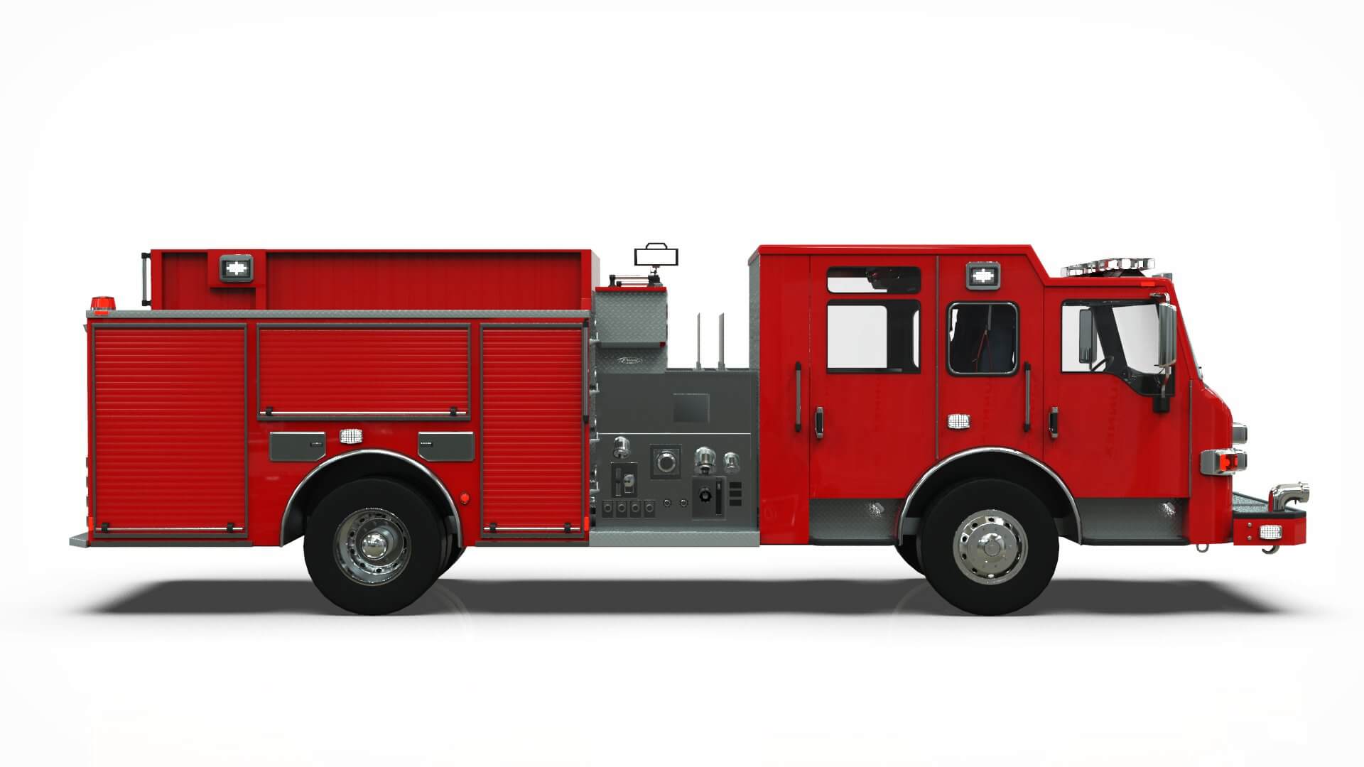 Firetruck Pierce Pumper Velocity Chasis - 3D Model by Arq_Lugo