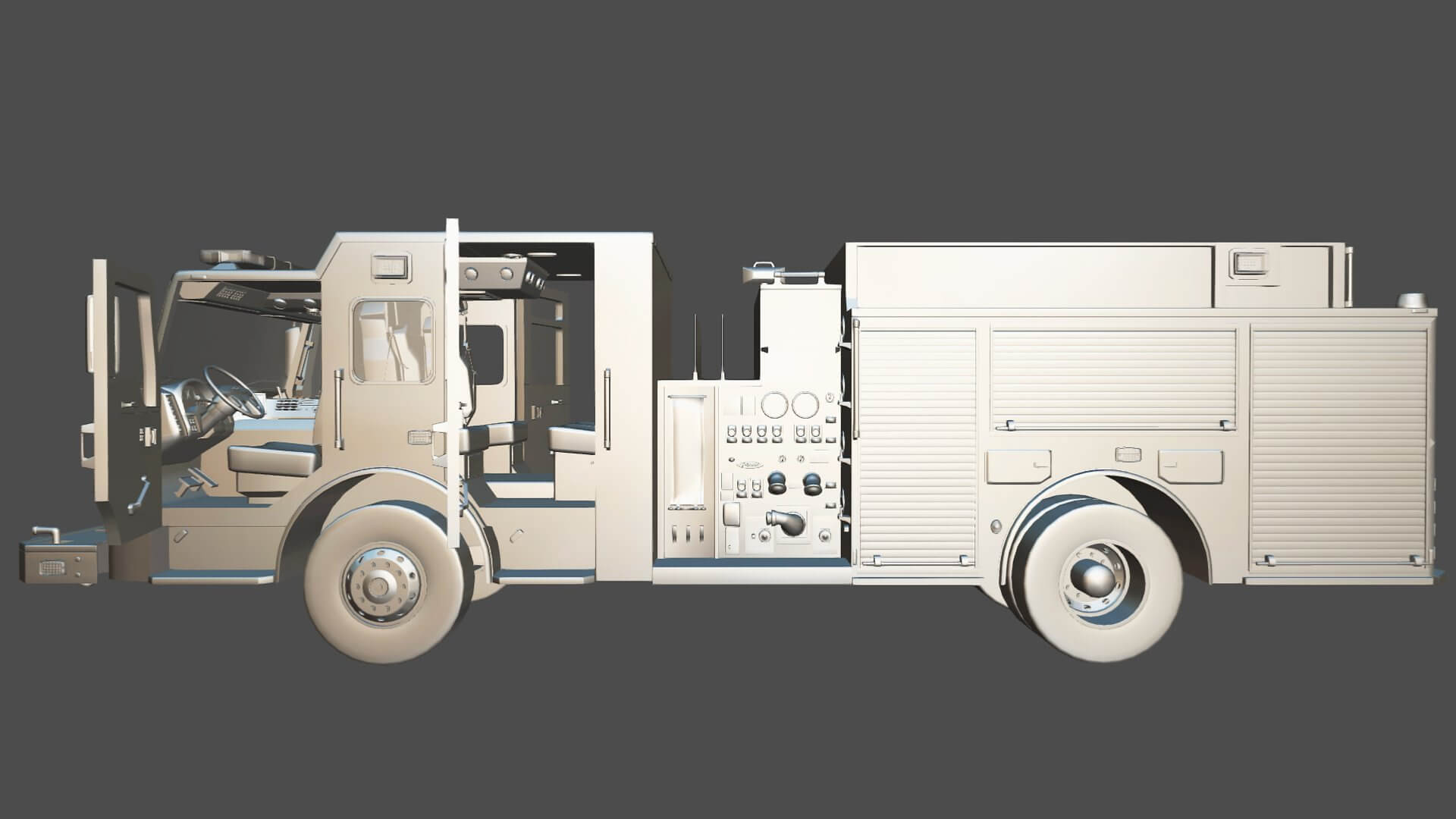 Firetruck Pierce Pumper Velocity Chasis - 3D Model by Arq_Lugo