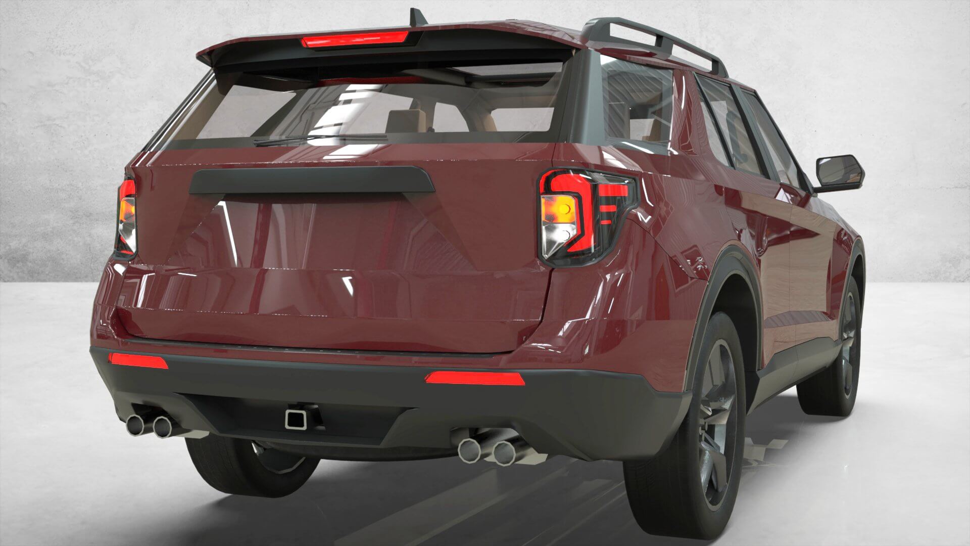 Ford Explorer 2020 (Low Poly) - 3D Model by Arq_Lugo