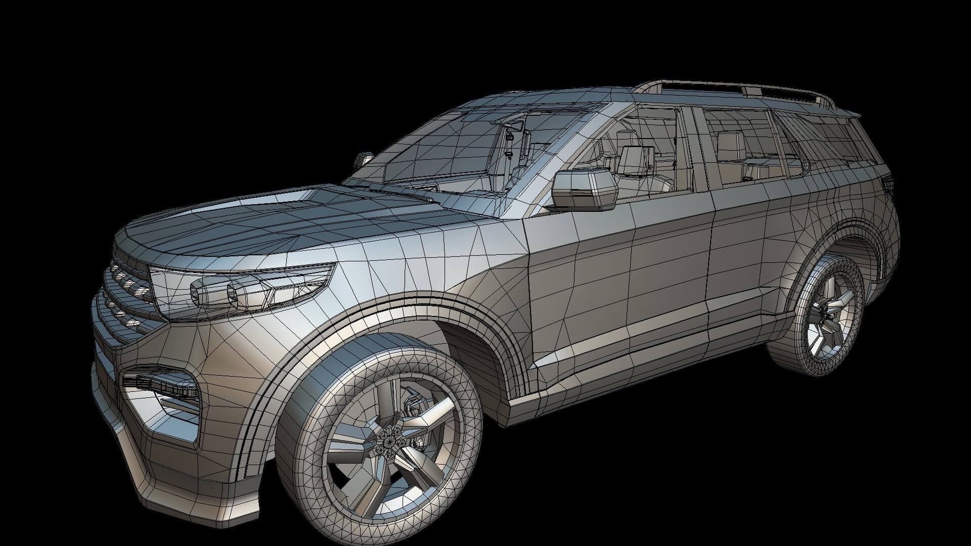 Ford Explorer 2020 (Low Poly) - 3D Model by Arq_Lugo