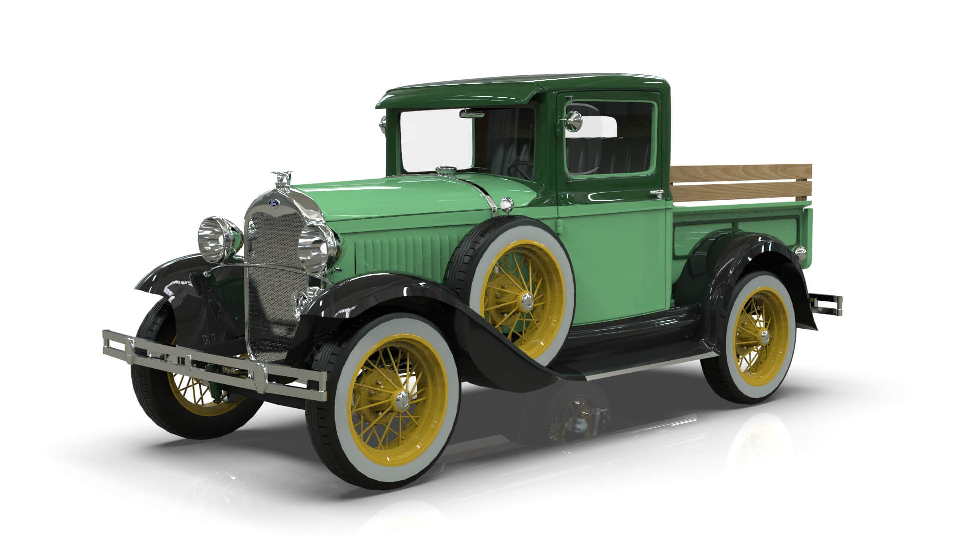 Ford Model a Pickup1930 3D Model by Arq_Lugo
