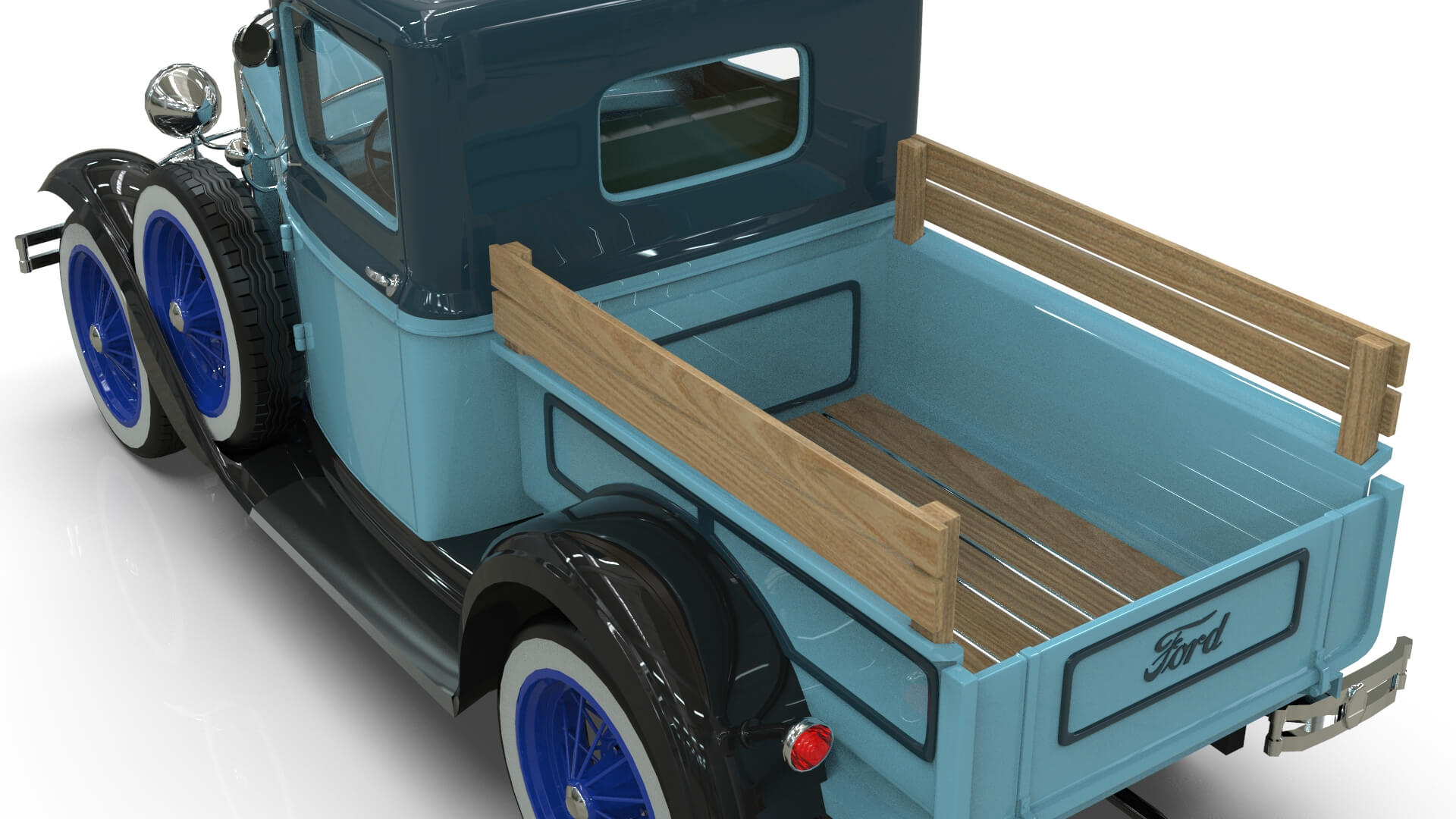 Ford Model a Pickup1930 3D Model by Arq_Lugo