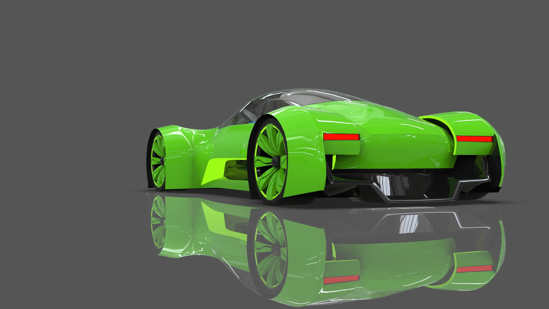 Futuristic Hyper Car Original Design - 3D Model by Arq_Lugo