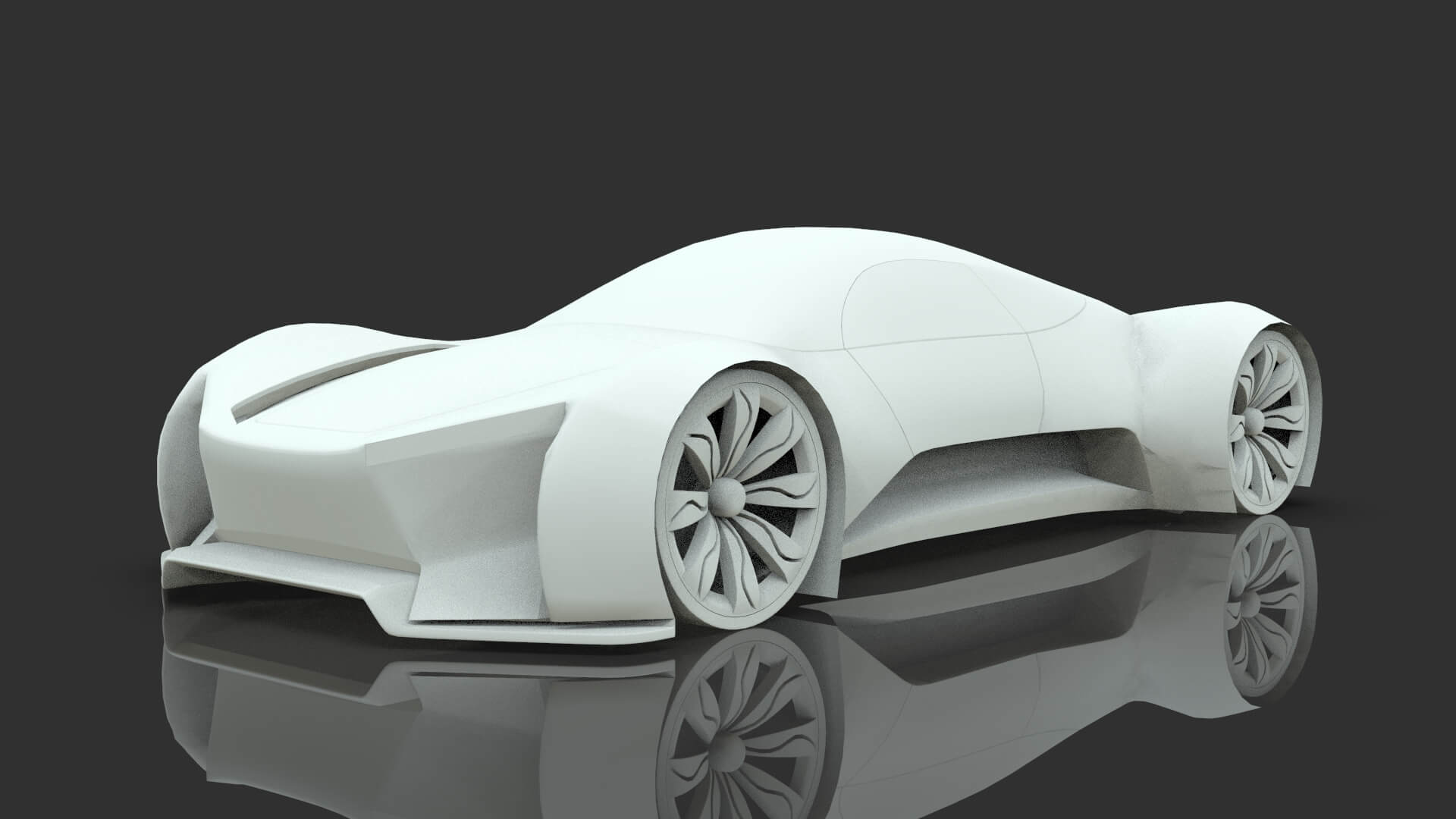 Futuristic Hyper Car Original Design - 3D Model by Arq_Lugo
