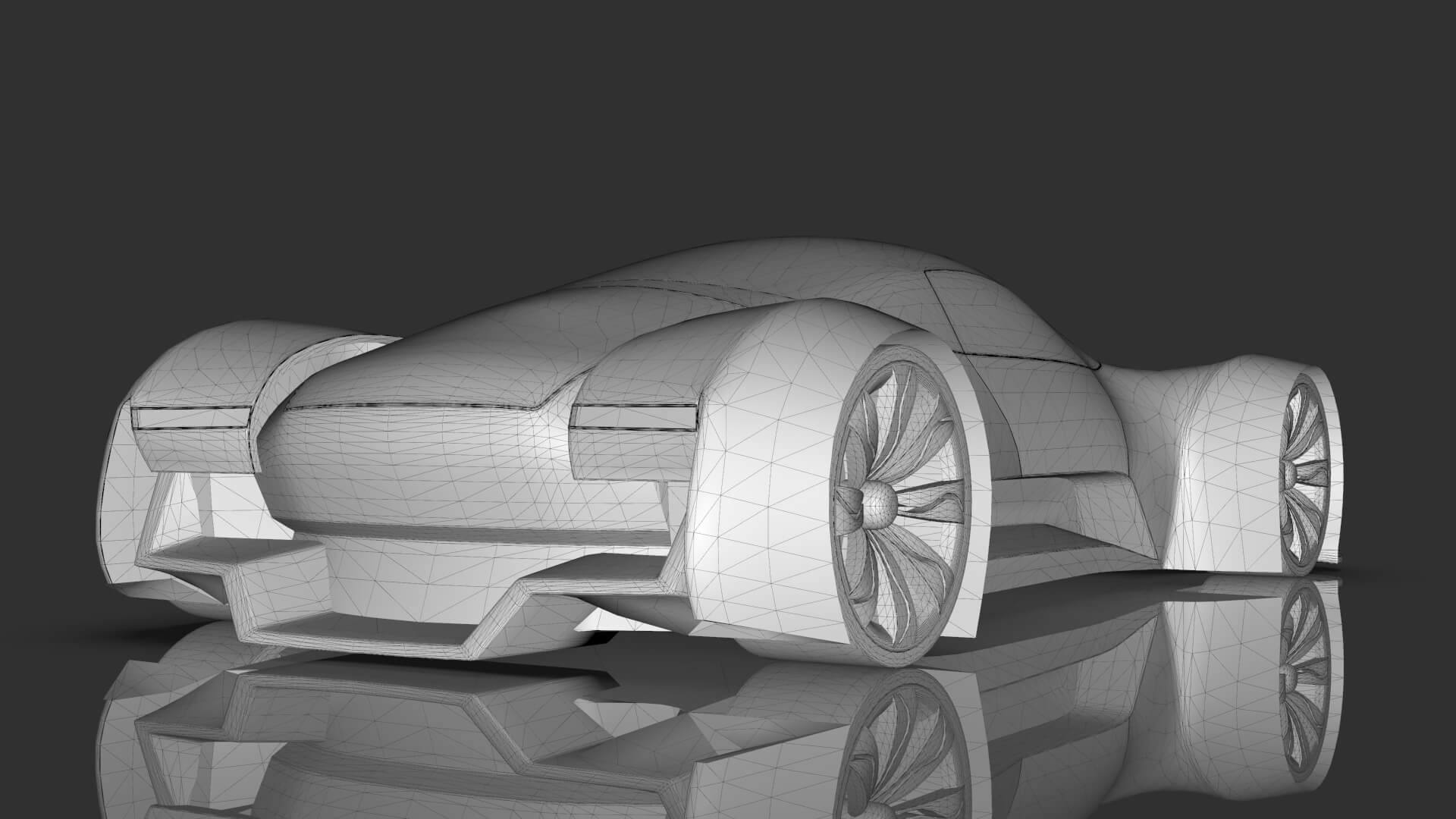 Futuristic Hyper Car Original Design - 3D Model by Arq_Lugo