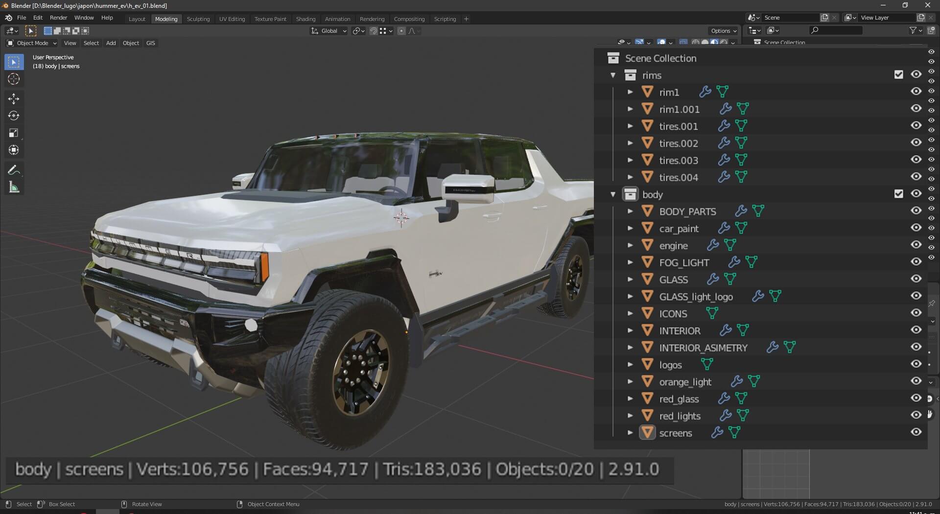 GMC Hummer EV 2021 Electric Truck - 3D Model by Arq_Lugo