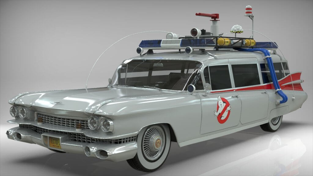 Ghostbusters Ecto-1 Wagon 3D Model by Arq_Lugo