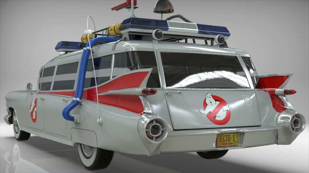 Ghostbusters Ecto-1 Wagon 3D Model by Arq_Lugo